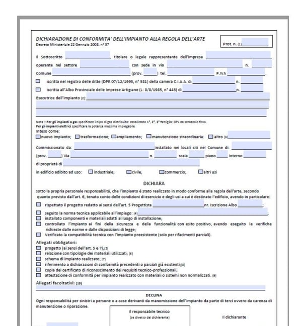Dichiarazione di conformità: una garanzia di sicurezza
